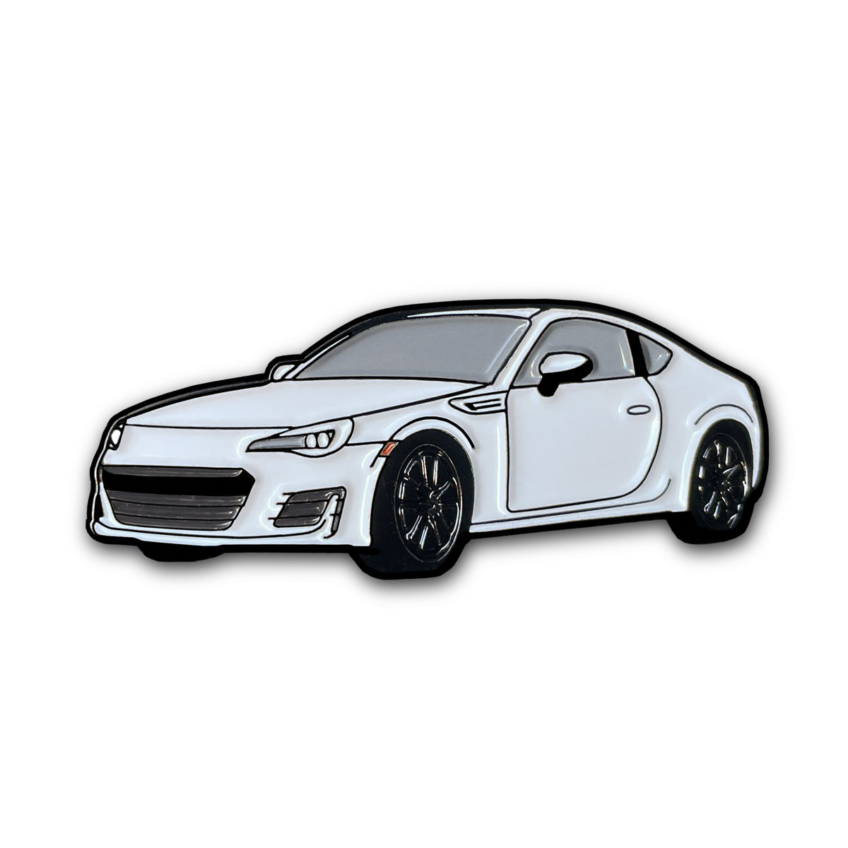 BRZ 2nd Gen (White) Car Lapel Enamel Pin – On Point Pins