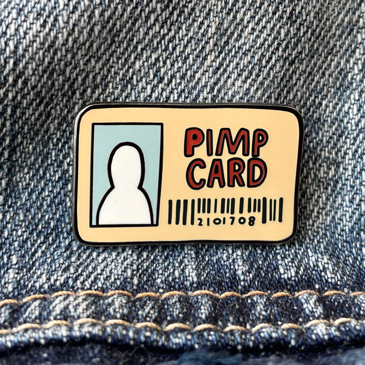 Pimp Card Meme Lapel Enamel Pin – On Point Pins
