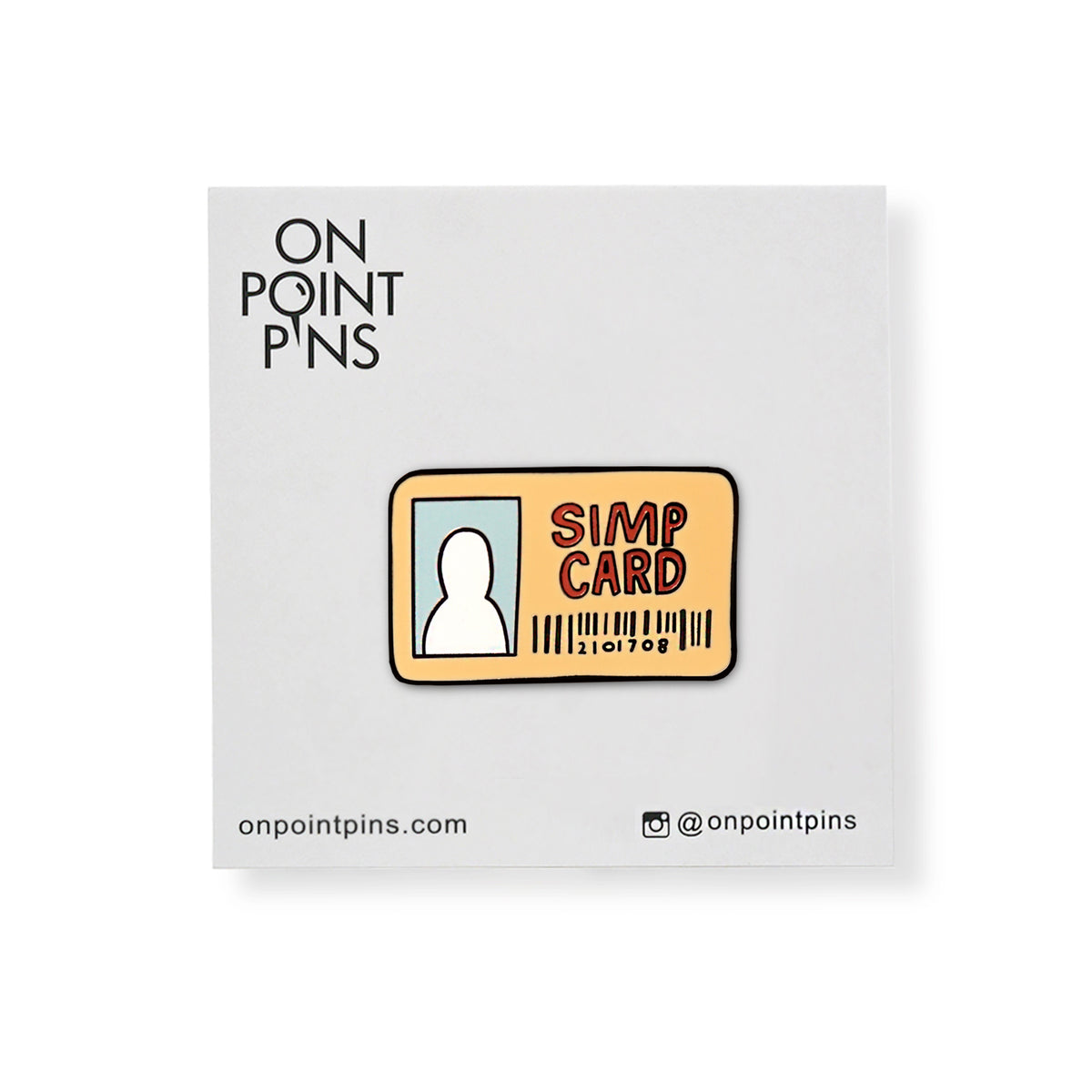 Simp Card Meme Lapel Enamel Pin – On Point Pins