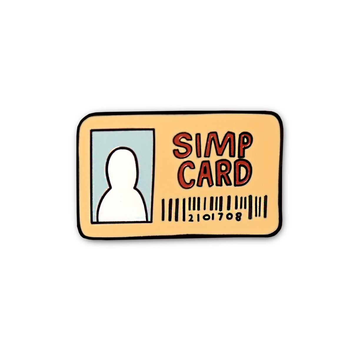 Simp Card Meme Lapel Enamel Pin – On Point Pins