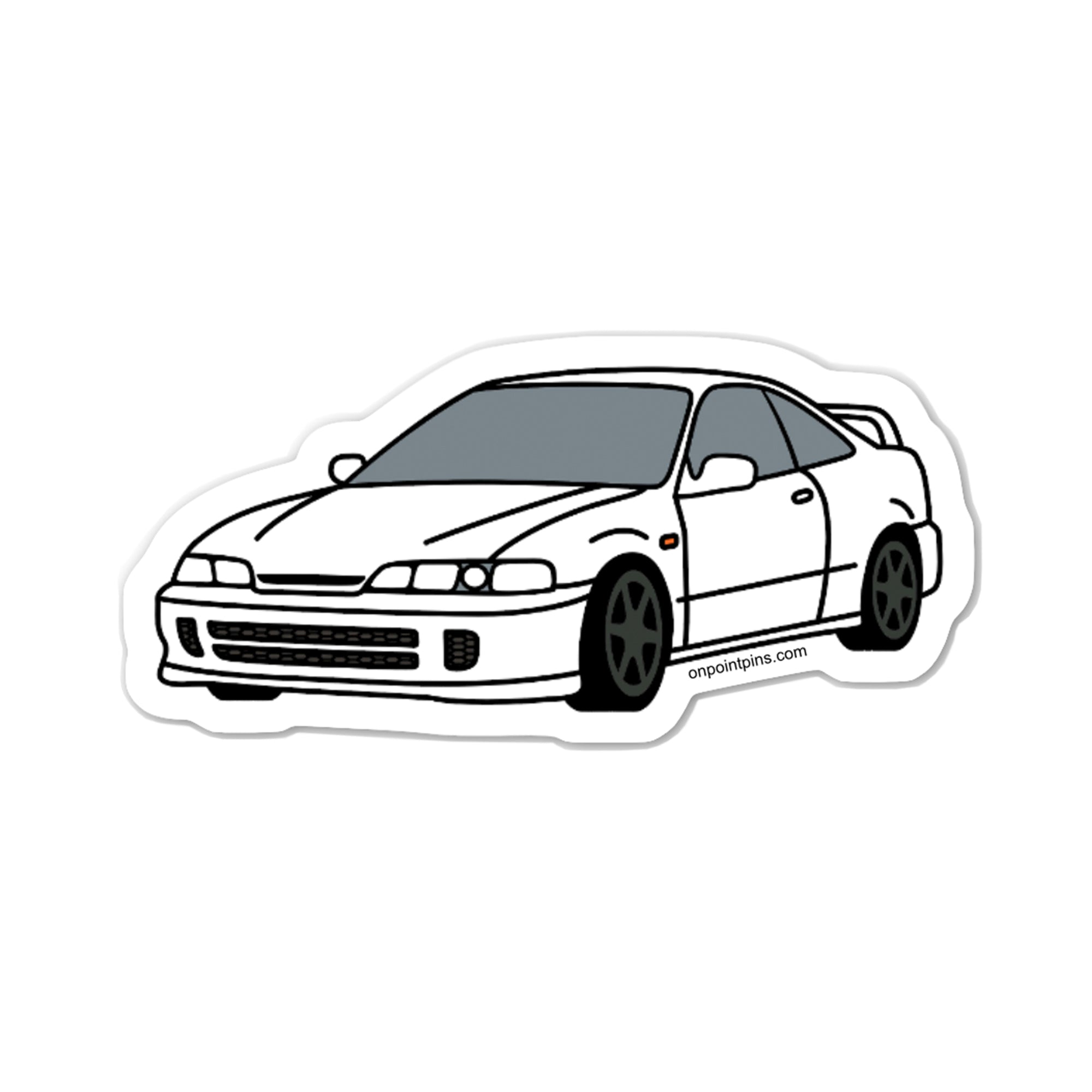 Type R (White) Car Die Cut Vinyl Sticker – On Point Pins