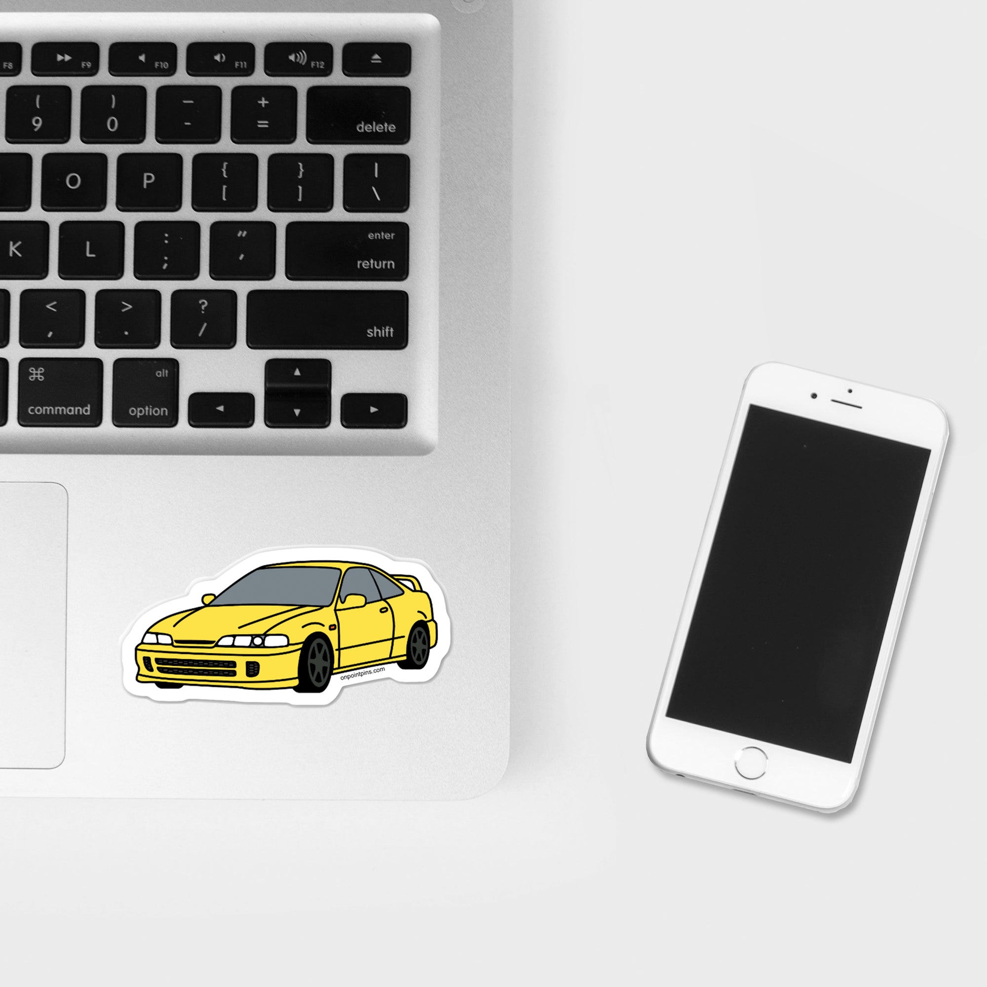 Type R (Yellow) Car Die Cut Vinyl Sticker – On Point Pins