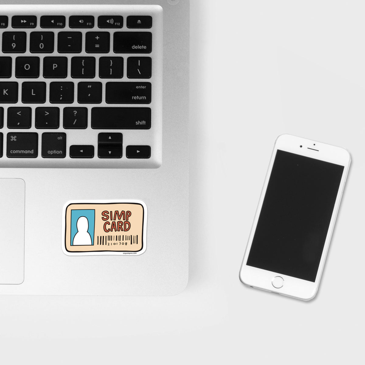 Simp Card Meme Die Cut Vinyl Sticker – On Point Pins